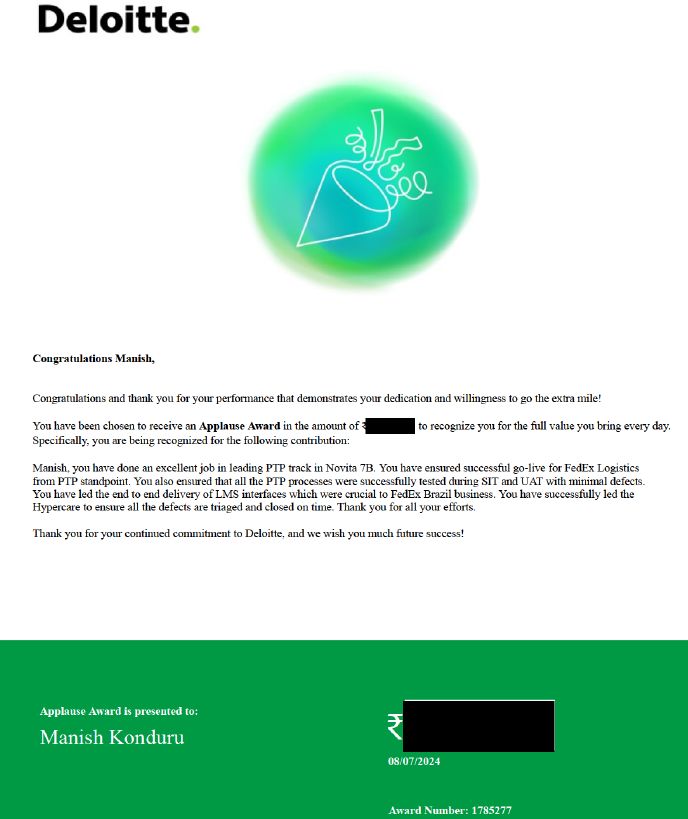 Manish Konduru on LinkedIn: I am delighted to share that I have been ... Manish Konduru on LinkedIn: I am delighted to share that I have been ...