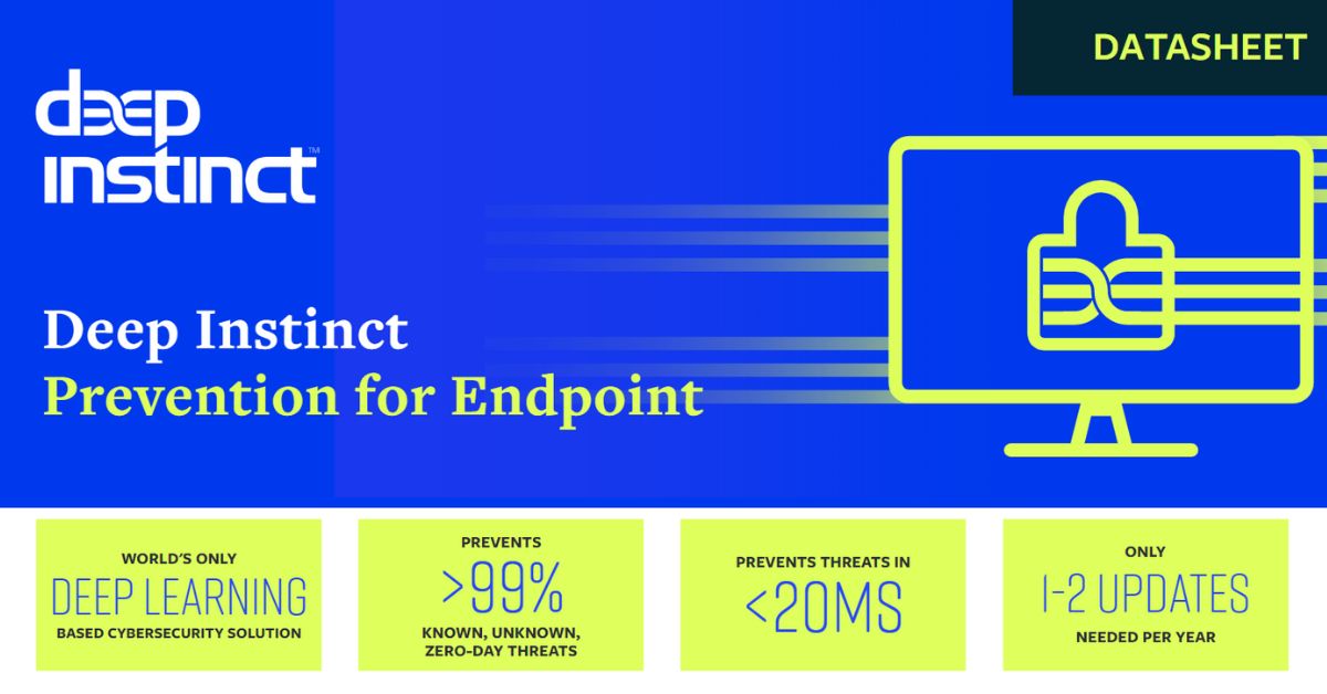 Deep Instinct on LinkedIn: Endpoint Security Platform | Deep Instinct Deep Instinct on LinkedIn: Endpoint Security Platform | Deep Instinct