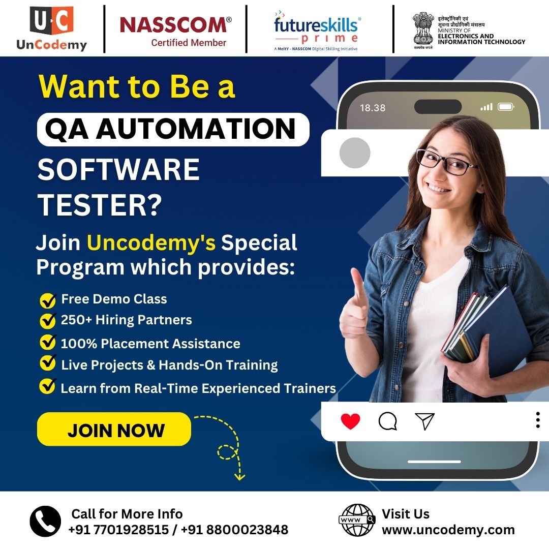 Uncodemy on LinkedIn: #qa #automation #softwaretesting #uncodemy # ... Uncodemy on LinkedIn: #qa #automation #softwaretesting #uncodemy # ...