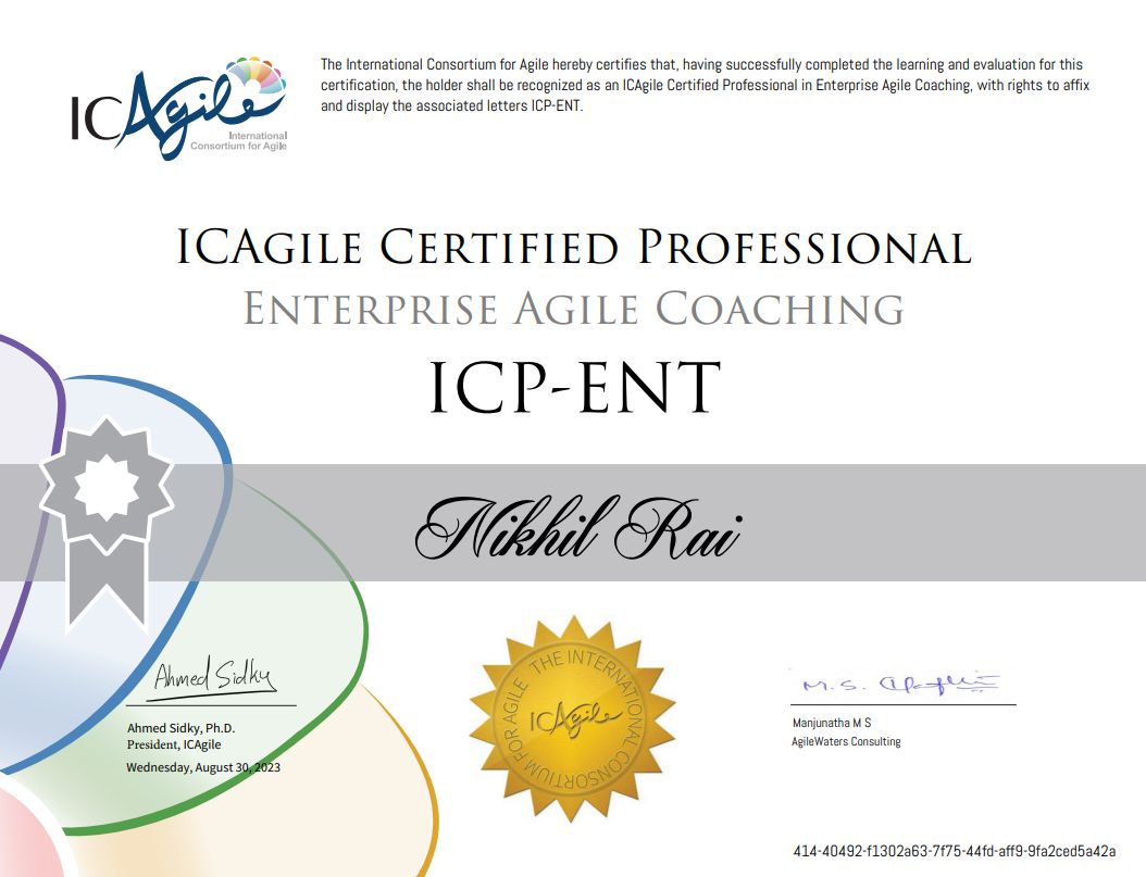 Nikhil Rai on LinkedIn: From Agile Team Coach ( ICP - ACC) to Agile ... Nikhil Rai on LinkedIn: From Agile Team Coach ( ICP - ACC) to Agile ...
