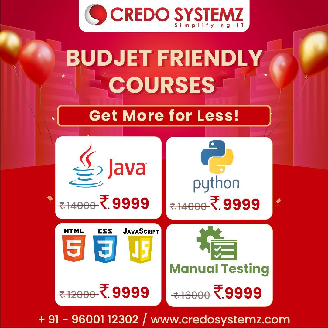 Jones Sathya on LinkedIn: #javacourse #pythonprogramming # ... Jones Sathya on LinkedIn: #javacourse #pythonprogramming # ...
