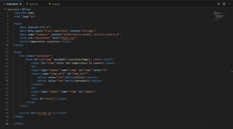 Vaibhav Kataruka on LinkedIn: Temperature converter using HTML, CSS ... Vaibhav Kataruka on LinkedIn: Temperature converter using HTML, CSS ...