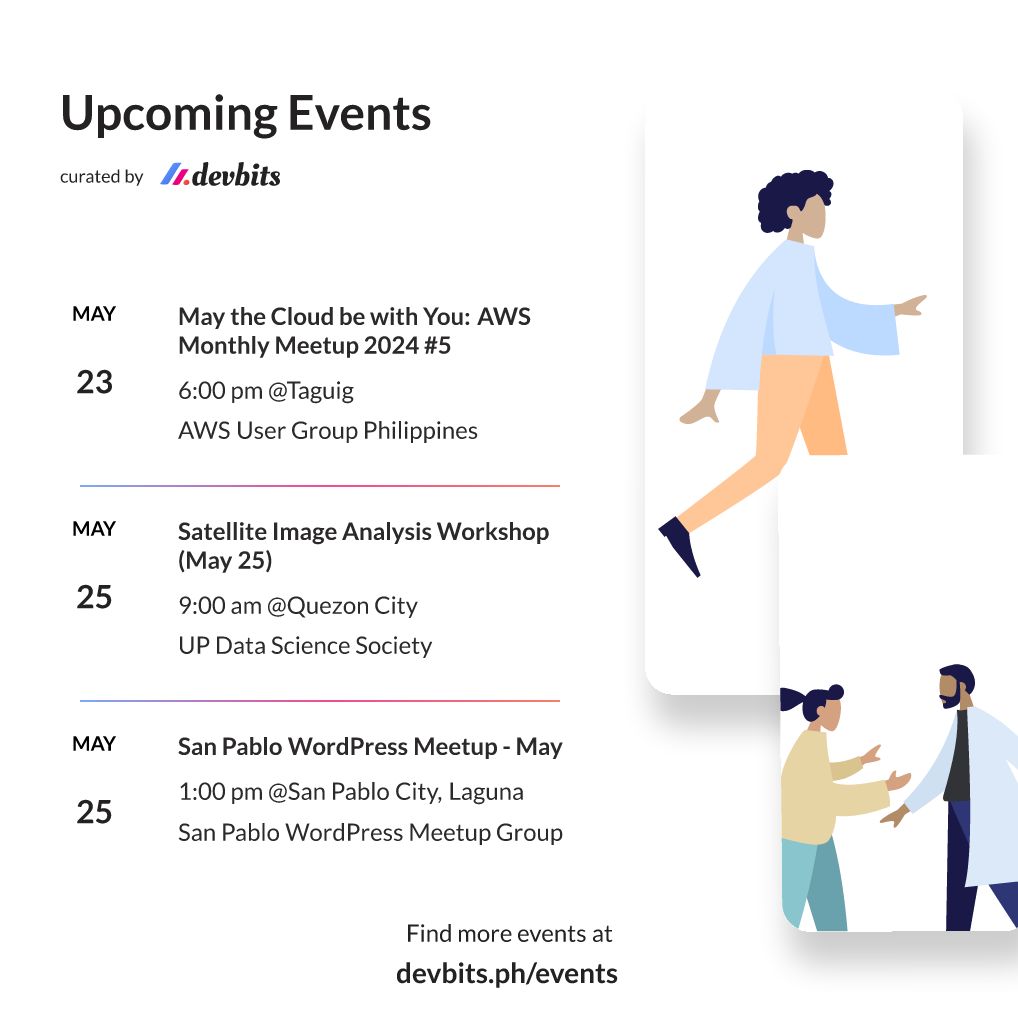 Devbits on LinkedIn: #devbits #techevents #tech #events #aws #ai #wordpress Devbits on LinkedIn: #devbits #techevents #tech #events #aws #ai #wordpress