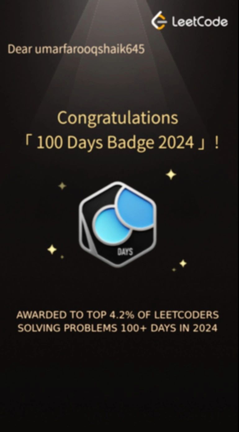 Umar Farooq Shaik on LinkedIn: #leetcode #dsa #100daysofcoding # ... Umar Farooq Shaik on LinkedIn: #leetcode #dsa #100daysofcoding # ...