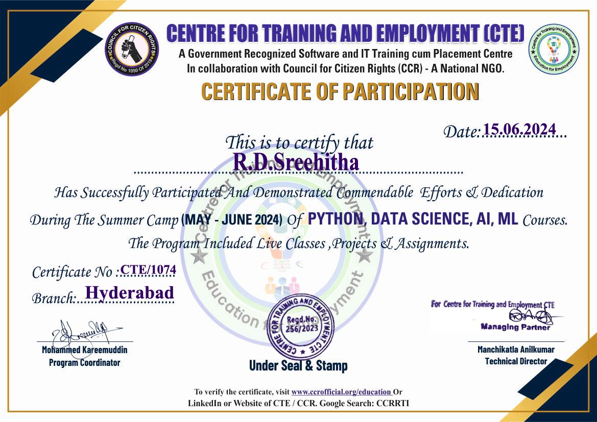 R.D Sreehitha on LinkedIn: #python #programming #sql #datascience #ai # ... R.D Sreehitha on LinkedIn: #python #programming #sql #datascience #ai # ...