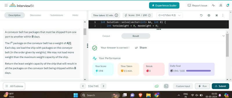 Completed #day124 of #365daysofcode on Interviewbit | Yashasvi S ... Completed #day124 of #365daysofcode on Interviewbit | Yashasvi S ...