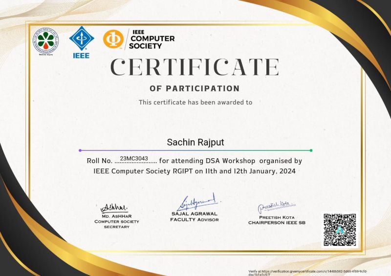 SACHIN RAJPUT on LinkedIn: I am excited to share that I have ... SACHIN RAJPUT on LinkedIn: I am excited to share that I have ...