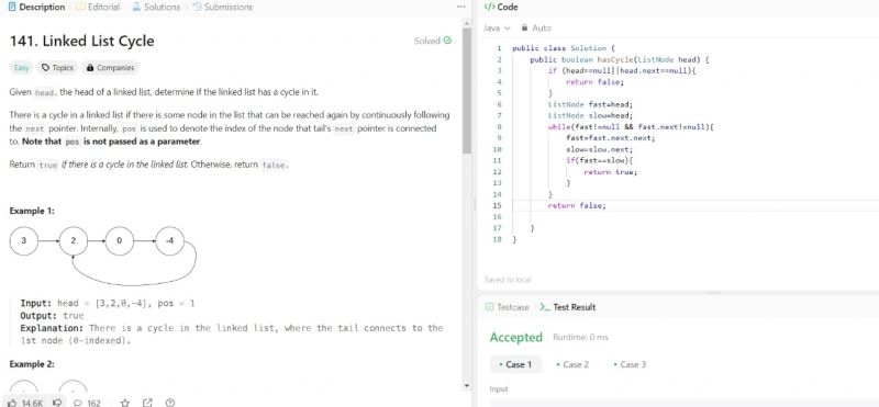 🚀 Day 70/100 Problem: Linkedlist Cycle #edSlash | PAIDIMARRI NITHISH ... 🚀 Day 70/100 Problem: Linkedlist Cycle #edSlash | PAIDIMARRI NITHISH ...