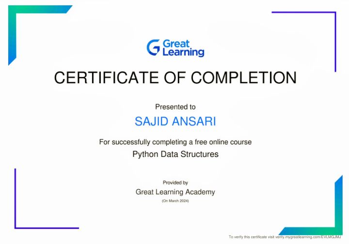 SAJID ANSARI on LinkedIn: #python #datastructures #learningjourney # ... SAJID ANSARI on LinkedIn: #python #datastructures #learningjourney # ...