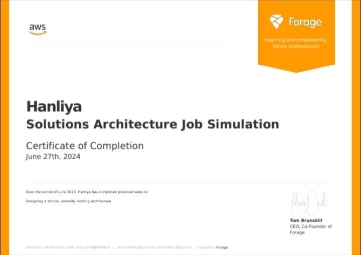 Hanliya V P on LinkedIn: I just completed Amazon Web Services (AWS ... Hanliya V P on LinkedIn: I just completed Amazon Web Services (AWS ...