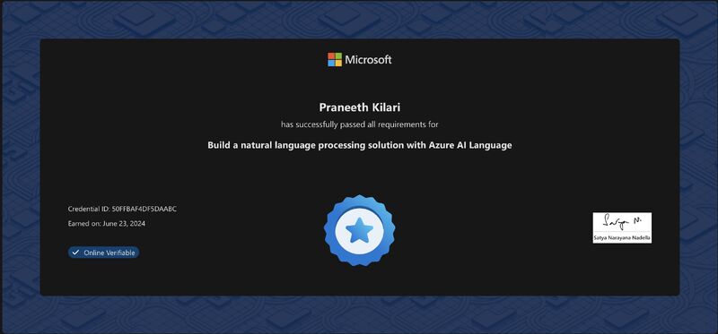 Praneeth Kilari on LinkedIn: #azureai #nlp #microsoftlearning #ai # ... Praneeth Kilari on LinkedIn: #azureai #nlp #microsoftlearning #ai # ...