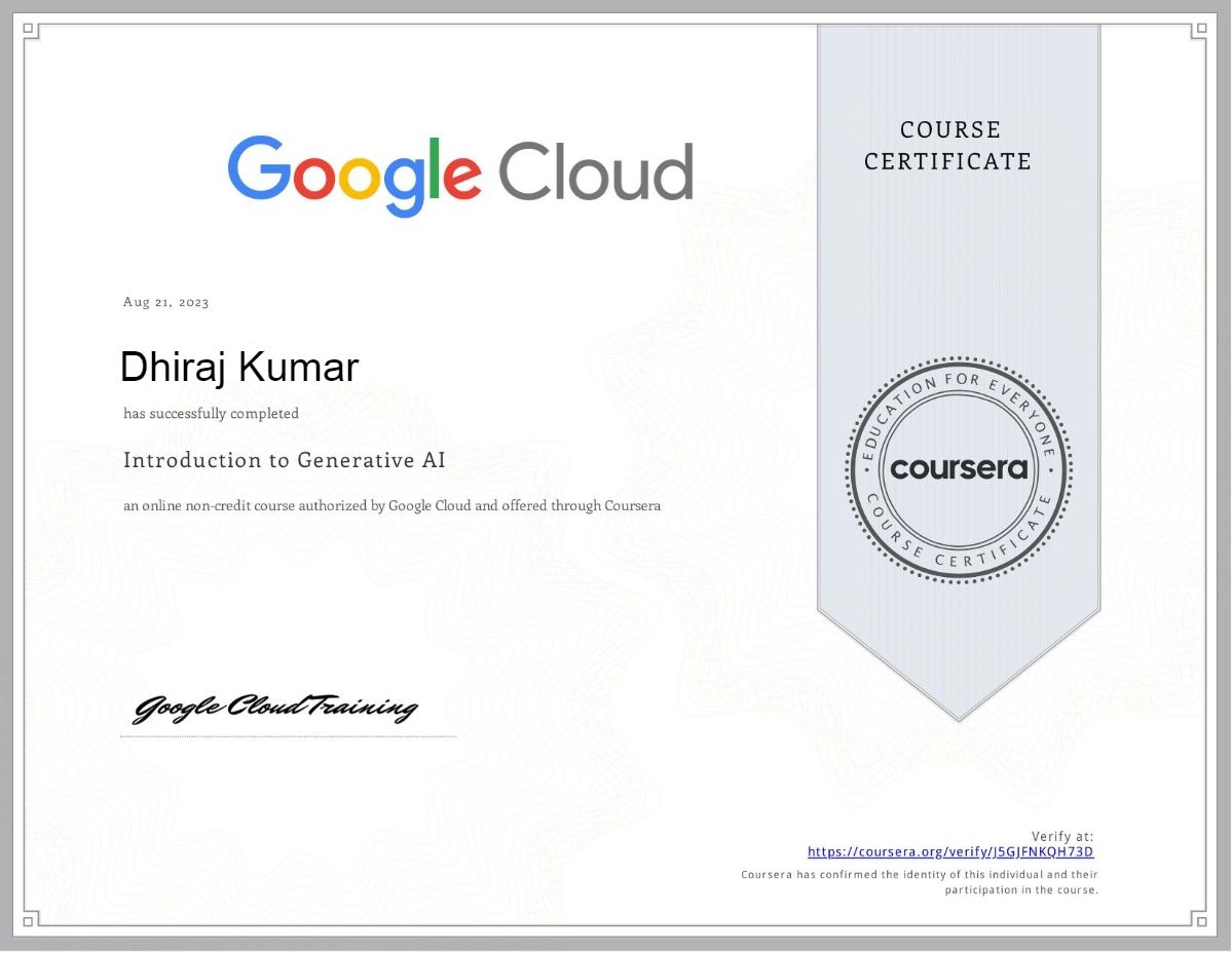Dhiraj Kumar on LinkedIn: #generativeai #googleai #airevolution # ... Dhiraj Kumar on LinkedIn: #generativeai #googleai #airevolution # ...