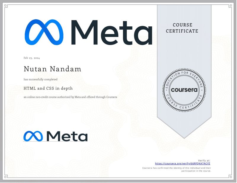 NUTAN SAI NANDAM on LinkedIn: #html #css #webdevelopment #meta # ... NUTAN SAI NANDAM on LinkedIn: #html #css #webdevelopment #meta # ...