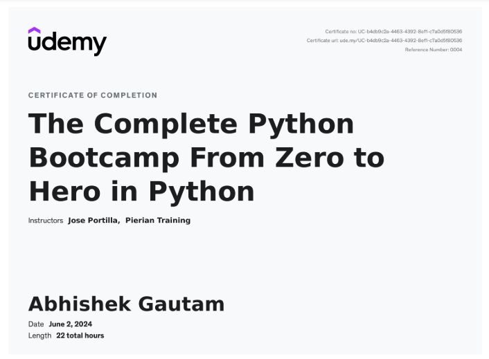 Abhishek Gautam on LinkedIn: #python #programming #coding #tech #udemy ... Abhishek Gautam on LinkedIn: #python #programming #coding #tech #udemy ...