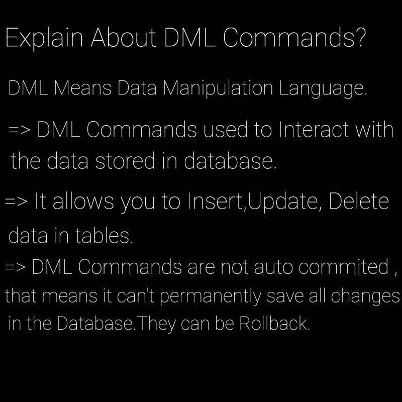 DHARANI VALLEPU on LinkedIn: #sqldeveloper #sql #sqlqueries #sqlskills ... DHARANI VALLEPU on LinkedIn: #sqldeveloper #sql #sqlqueries #sqlskills ...