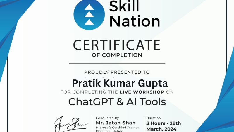 Pratik Gupta on LinkedIn: #ai #chatgpt #learning Pratik Gupta on LinkedIn: #ai #chatgpt #learning