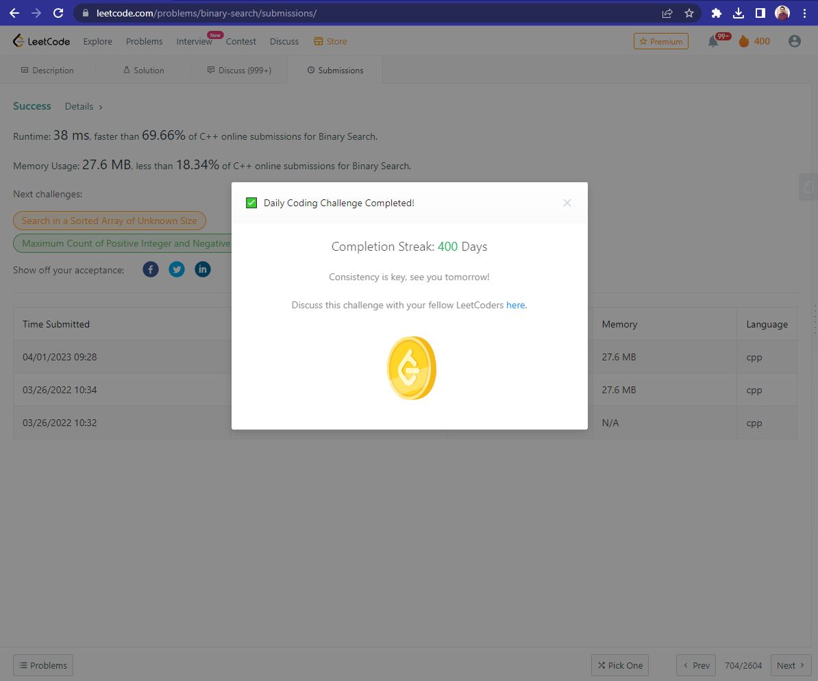 Brothin Das on LinkedIn: #leetcode #problemsolving #consistency ... Brothin Das on LinkedIn: #leetcode #problemsolving #consistency ...