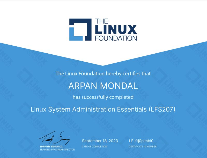 🎓 Completed Linux System Administration Essentials (LFS207)! Learned a ... 🎓 Completed Linux System Administration Essentials (LFS207)! Learned a ...