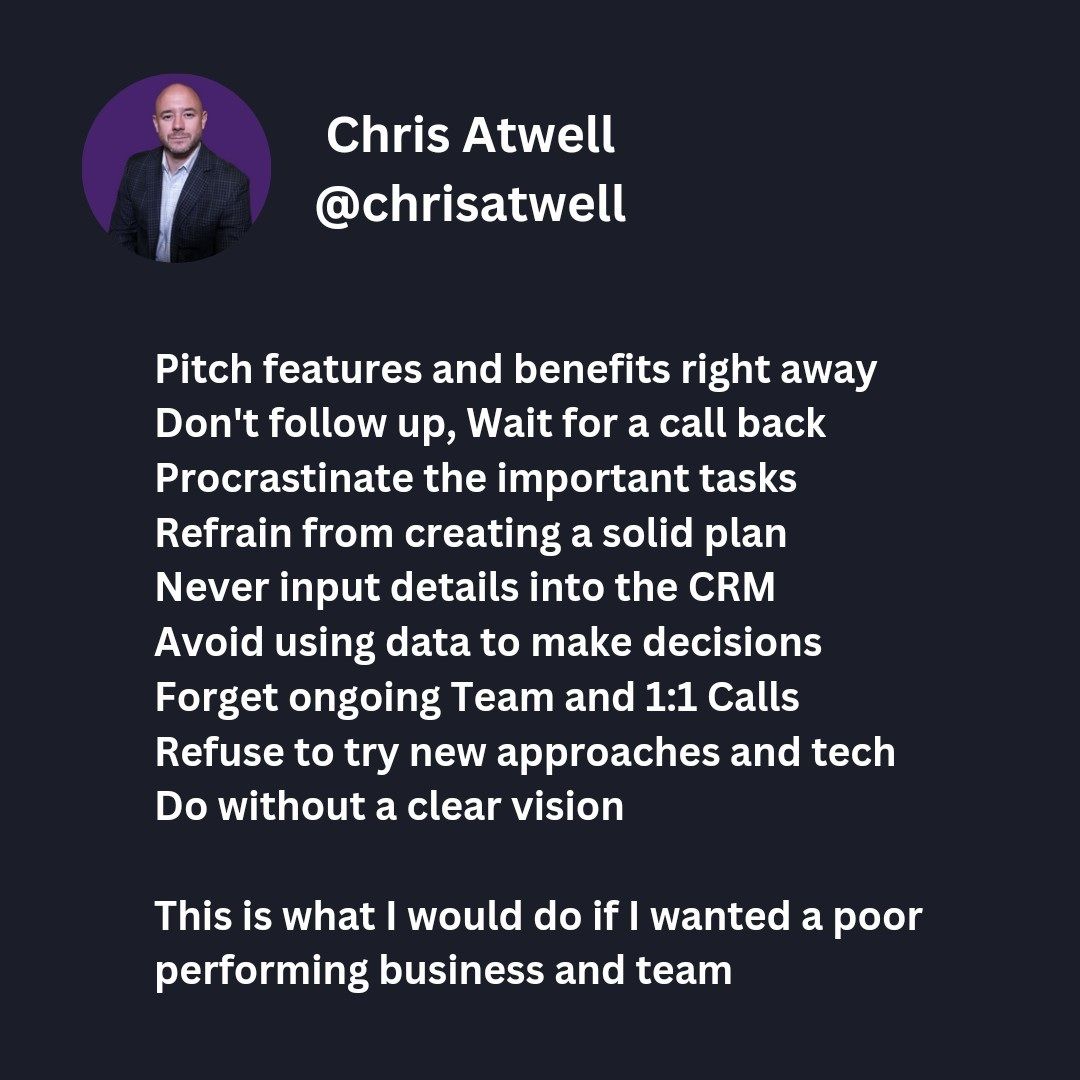 Chris Atwell on LinkedIn: #sales #career #business #energy #help # ... Chris Atwell on LinkedIn: #sales #career #business #energy #help # ...