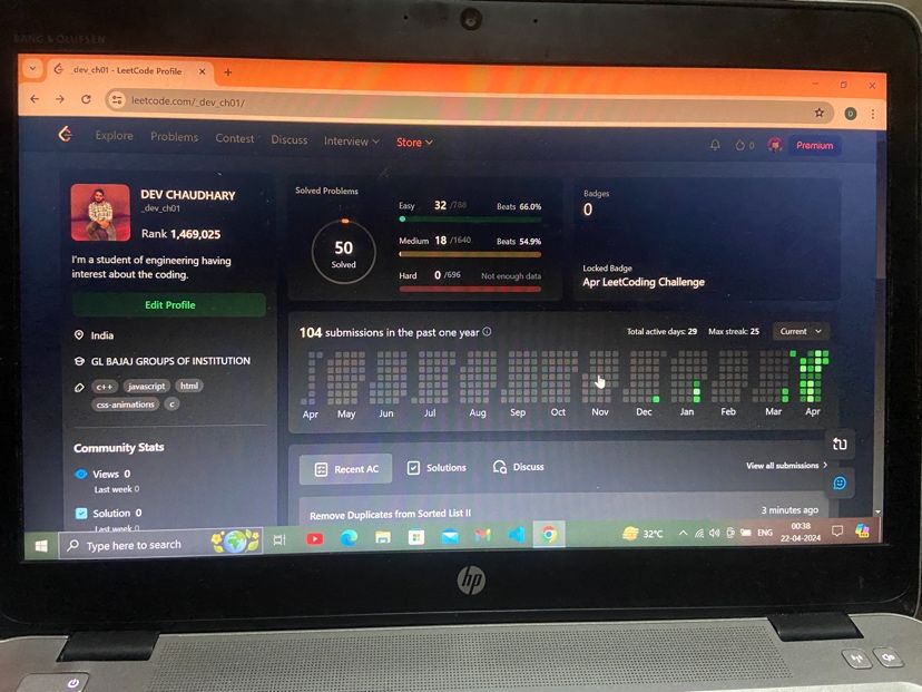 Dev Chaudhary on LinkedIn: #leetcode Dev Chaudhary on LinkedIn: #leetcode