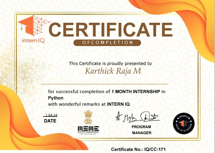 Karthick Raja M on LinkedIn: #python #project #programming # ... Karthick Raja M on LinkedIn: #python #project #programming # ...