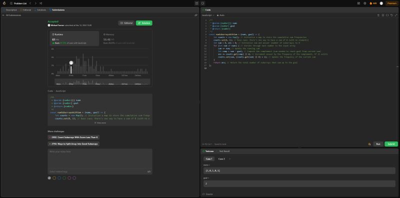 Michael Farmer on LinkedIn: Day 445 of Daily LeetCode | 930. Binary ... Michael Farmer on LinkedIn: Day 445 of Daily LeetCode | 930. Binary ...