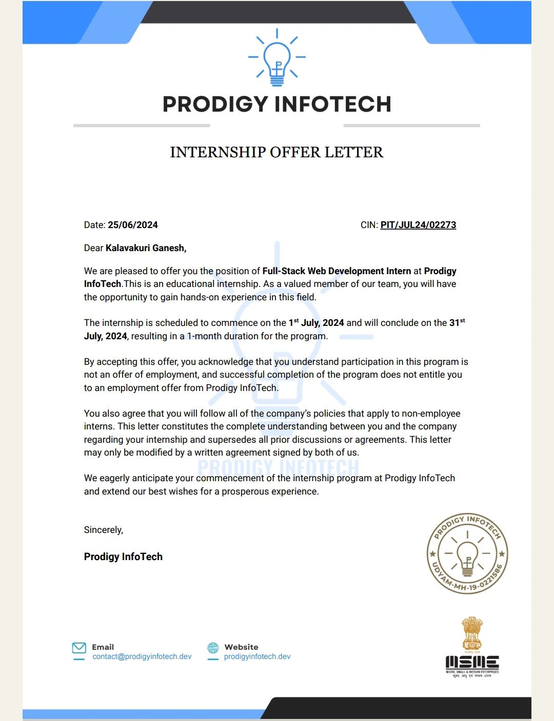 KALAVAKURI GANESH on LinkedIn: #prodigy #prodigyinfotech # ... KALAVAKURI GANESH on LinkedIn: #prodigy #prodigyinfotech # ...