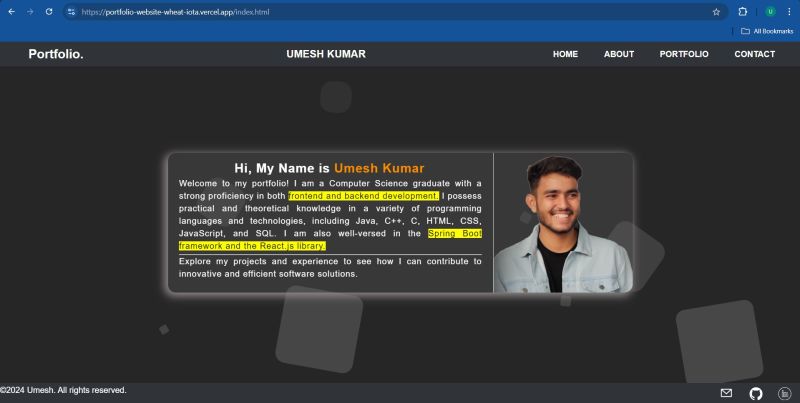 Umesh Kumar on LinkedIn: #webdevelopment #portfolio #html #css # ... Umesh Kumar on LinkedIn: #webdevelopment #portfolio #html #css # ...