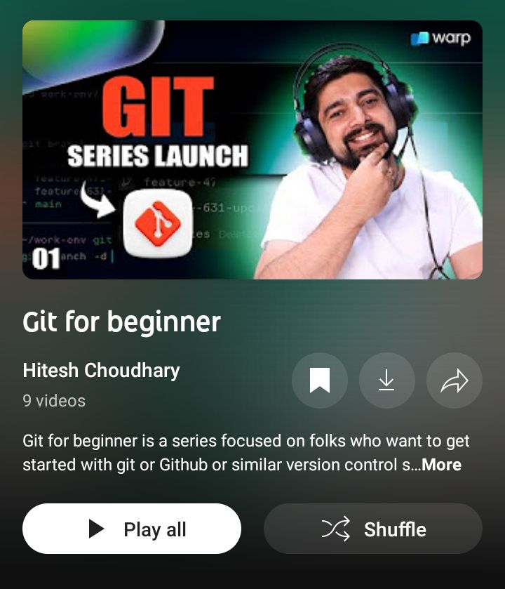 Harsh Singh Rajput on LinkedIn: #git #github #hiteshchoudhary Harsh Singh Rajput on LinkedIn: #git #github #hiteshchoudhary