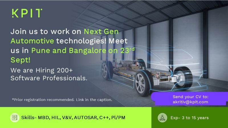 Akriti Verma on LinkedIn: Exciting Career Opportunity at KPIT ... Akriti Verma on LinkedIn: Exciting Career Opportunity at KPIT ...