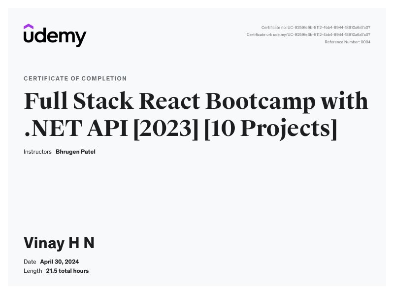 VINAY H N on LinkedIn: #slk #fullstack #react #bootcamp #webdevelopment VINAY H N on LinkedIn: #slk #fullstack #react #bootcamp #webdevelopment