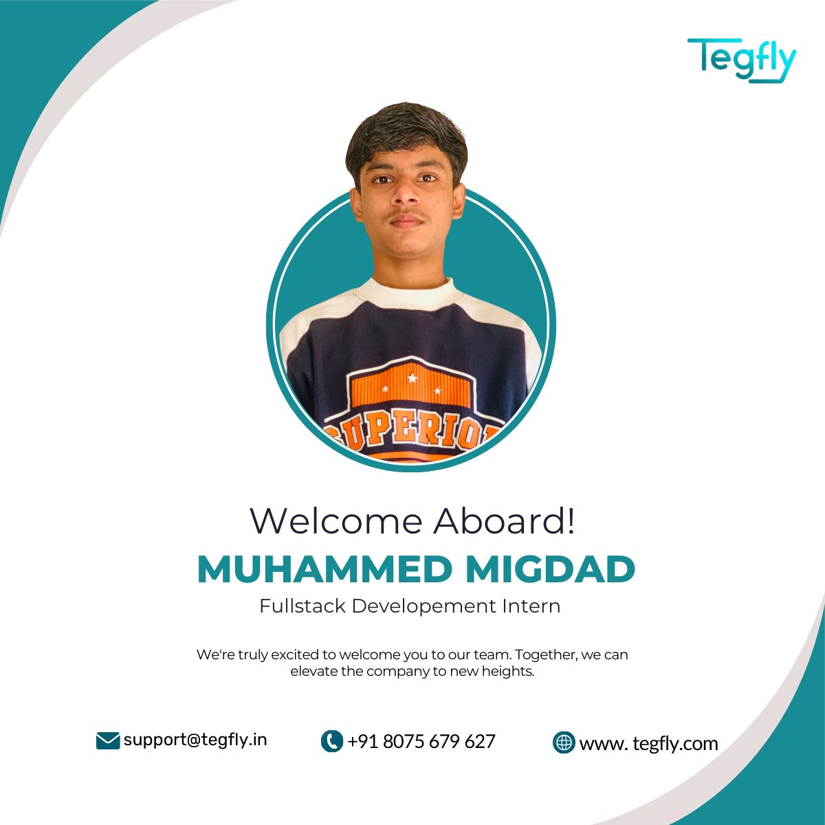 Tegfly on LinkedIn: Welcome to Tegfly Family, Muhammad Migdad pt Tegfly on LinkedIn: Welcome to Tegfly Family, Muhammad Migdad pt