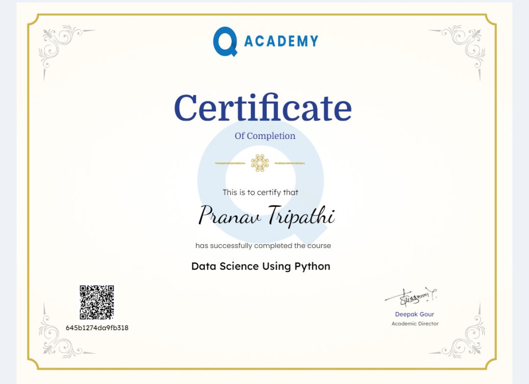 Pranav Tripathi on LinkedIn: #datascience #python #learningjourney # ... Pranav Tripathi on LinkedIn: #datascience #python #learningjourney # ...