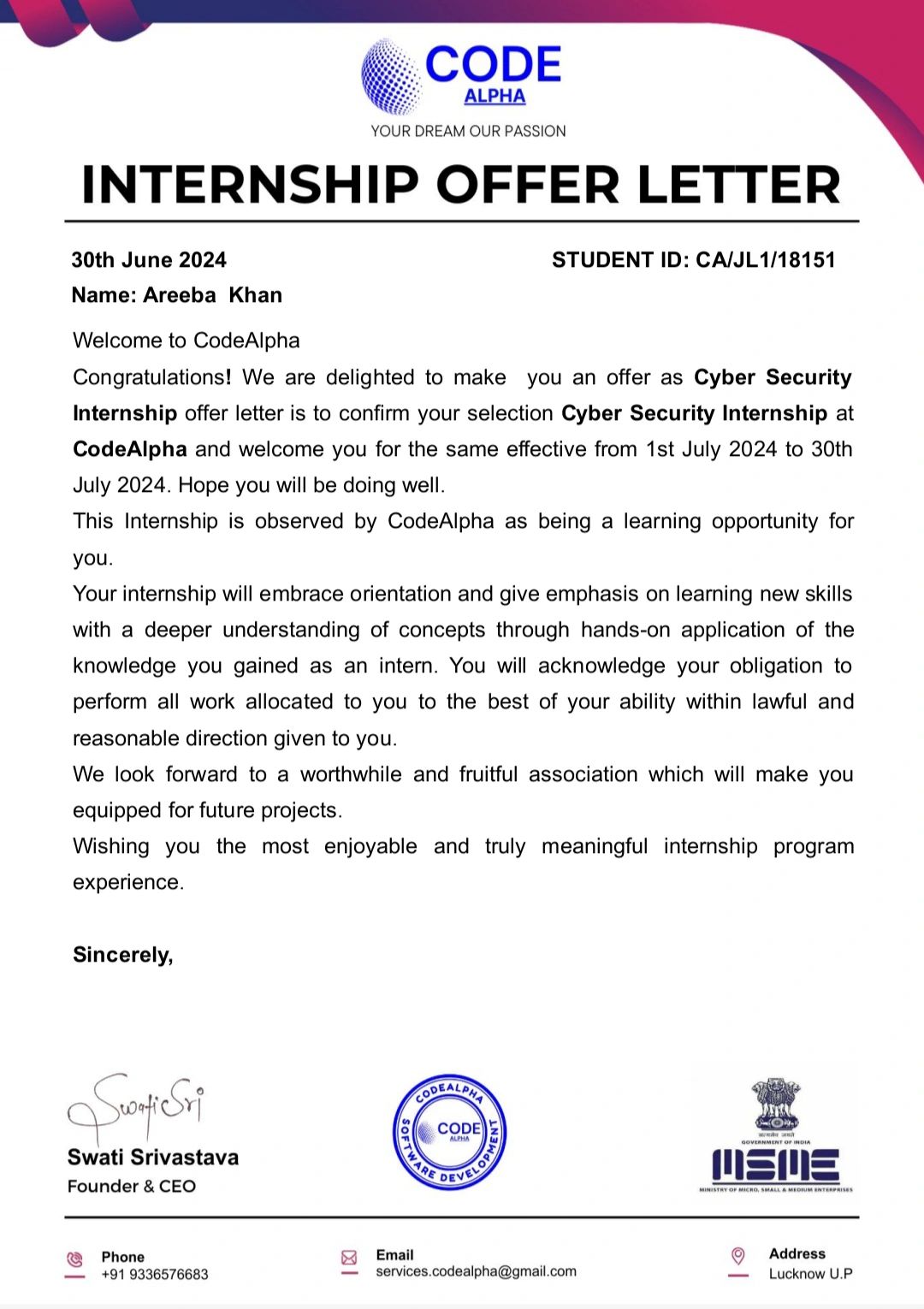 Areeba Khan on LinkedIn: My path will begin with being a Cyber Security ... Areeba Khan on LinkedIn: My path will begin with being a Cyber Security ...