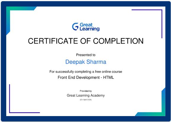 Deepak Sharma on LinkedIn: #frontenddevelopment #greatlearning # ... Deepak Sharma on LinkedIn: #frontenddevelopment #greatlearning # ...