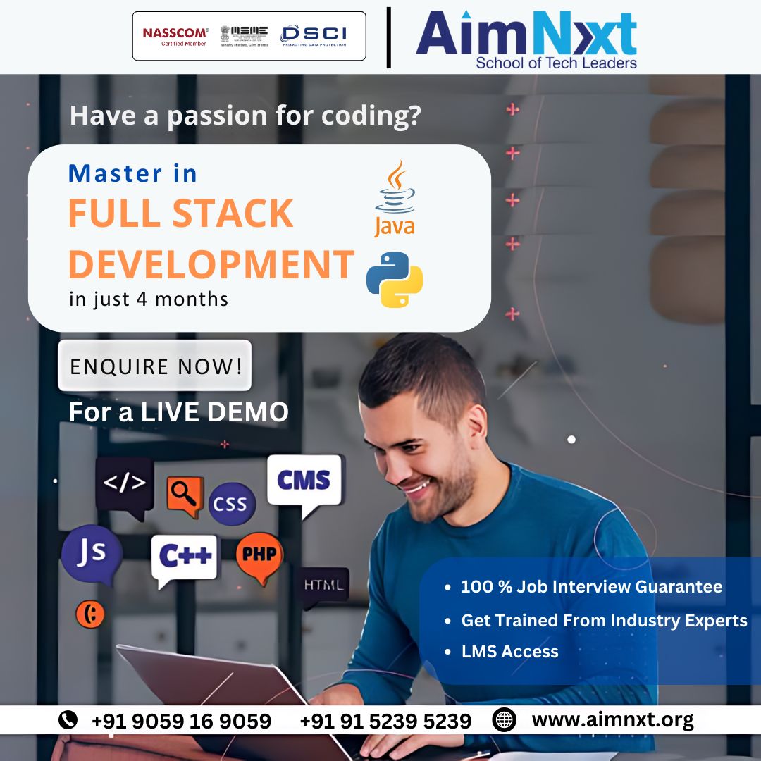 AimNxt EdTech on LinkedIn: #fullstackdevelopment #coding #java #python ... AimNxt EdTech on LinkedIn: #fullstackdevelopment #coding #java #python ...