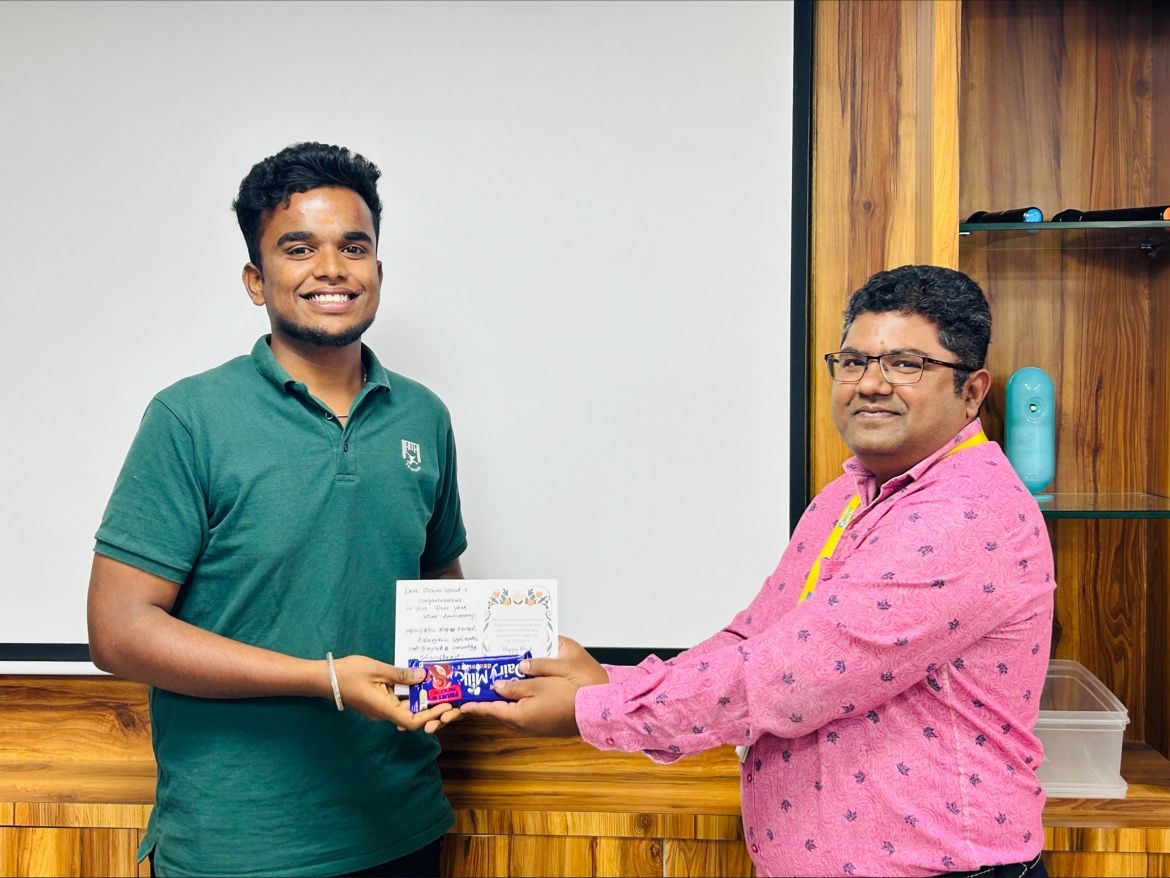 Vishnu Gokul on LinkedIn: I am happy to share my first work anniversary ... Vishnu Gokul on LinkedIn: I am happy to share my first work anniversary ...