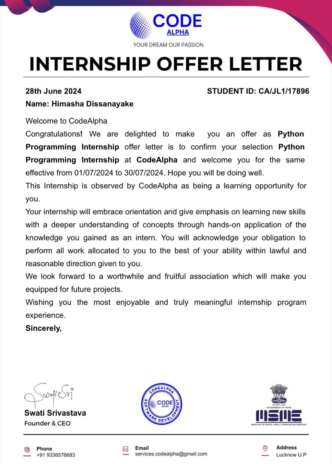 Himasha Dissanayake on LinkedIn: #internship #python #developer # ... Himasha Dissanayake on LinkedIn: #internship #python #developer # ...