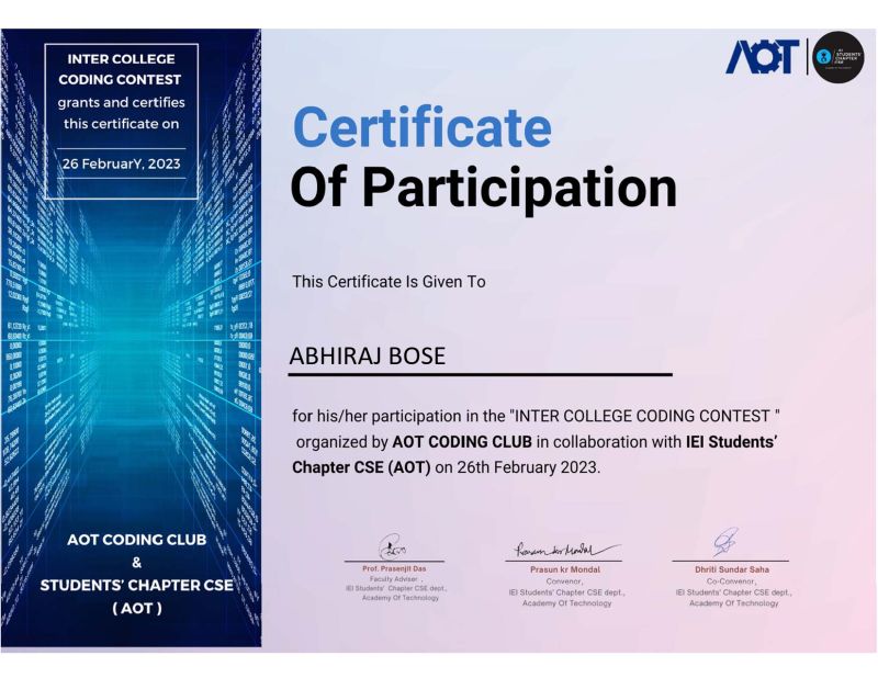 Abhiraj Bose on LinkedIn: #competitiveprogramming #coding #cp Abhiraj Bose on LinkedIn: #competitiveprogramming #coding #cp