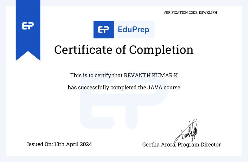 Revanth kumar on LinkedIn: #javaprogramming #javalanguage #programming ... Revanth kumar on LinkedIn: #javaprogramming #javalanguage #programming ...