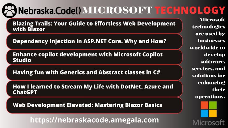 Amegala, Inc. on LinkedIn: #blazor #aspnet #microsoft #microsoftcopilot ... Amegala, Inc. on LinkedIn: #blazor #aspnet #microsoft #microsoftcopilot ...