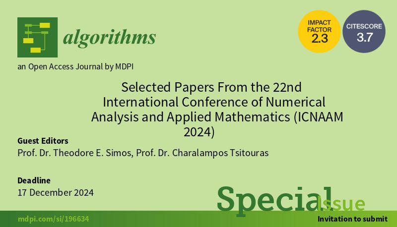 Algorithms MDPI on LinkedIn: #new #conference #specialissue # ... Algorithms MDPI on LinkedIn: #new #conference #specialissue # ...