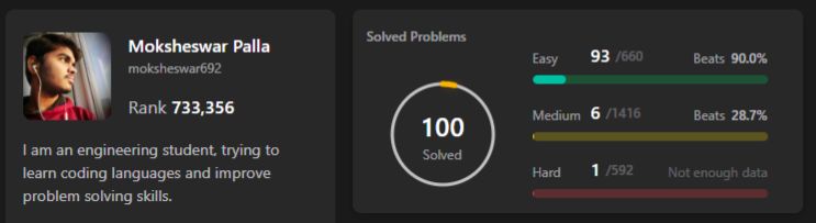 Moksheswar Palla on LinkedIn: #connections #javaprogramming #leetcode # ... Moksheswar Palla on LinkedIn: #connections #javaprogramming #leetcode # ...