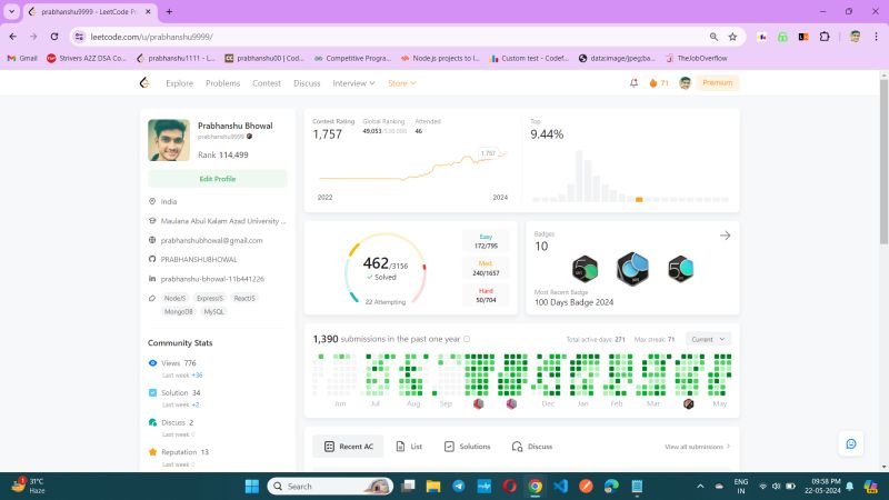 Prabhanshu Bhowal on LinkedIn: #dsa #leetcode #contests #ratings # ... Prabhanshu Bhowal on LinkedIn: #dsa #leetcode #contests #ratings # ...