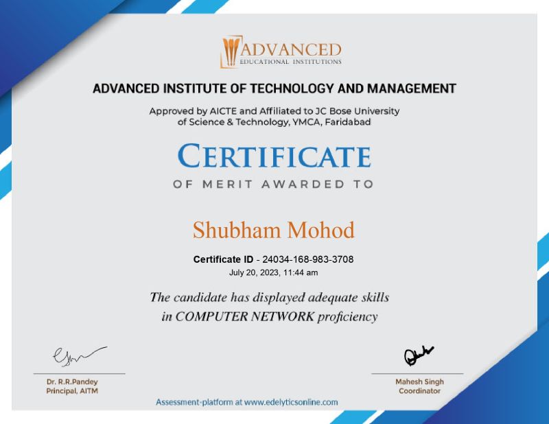 Shubham Mohod on LinkedIn: #computernetworks Shubham Mohod on LinkedIn: #computernetworks
