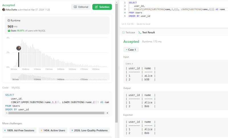 Arka Dutta on LinkedIn: #sql #datascience #coding #leetcode #problemsolving Arka Dutta on LinkedIn: #sql #datascience #coding #leetcode #problemsolving