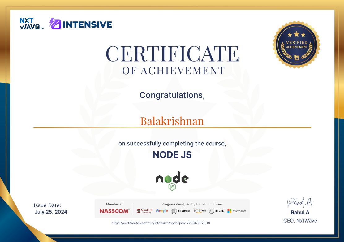 Balakrishnan Kannanraj on LinkedIn: #nodejs #javascript #webdevelopment ... Balakrishnan Kannanraj on LinkedIn: #nodejs #javascript #webdevelopment ...