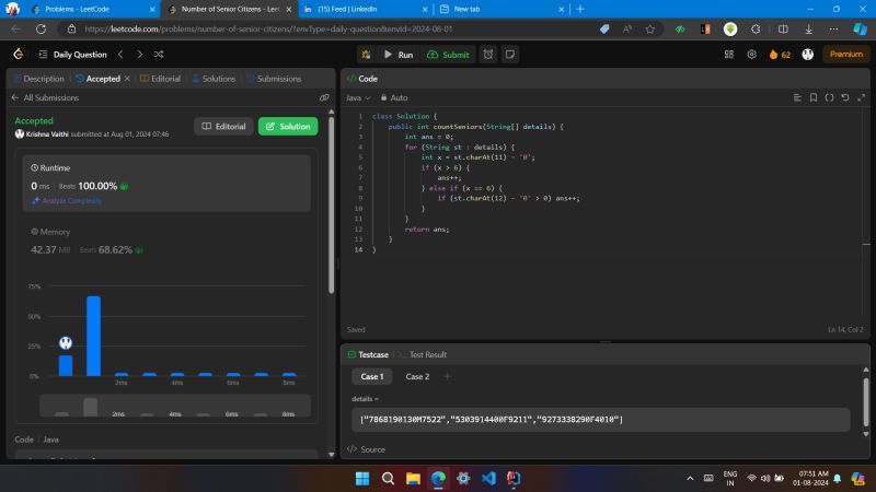 Krishna Vaithi on LinkedIn: #100daysofcode #coding #leetcode # ... Krishna Vaithi on LinkedIn: #100daysofcode #coding #leetcode # ...