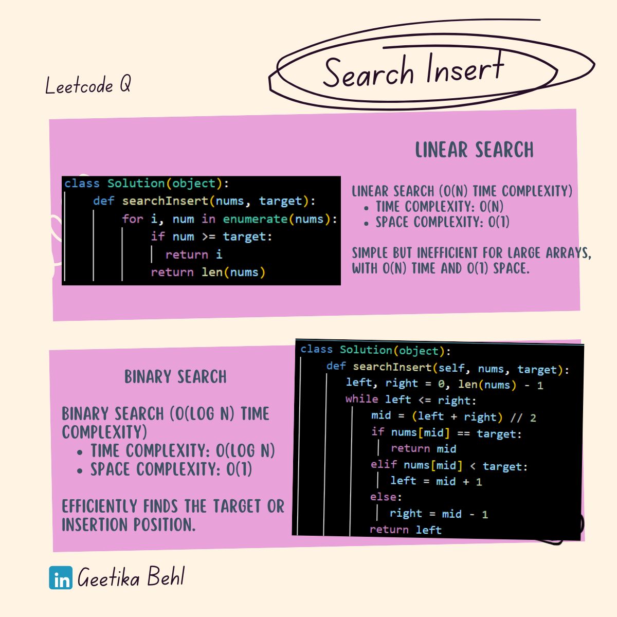 Geetika Behl on LinkedIn: #leetcode #codinginterview #datastructures # ... Geetika Behl on LinkedIn: #leetcode #codinginterview #datastructures # ...