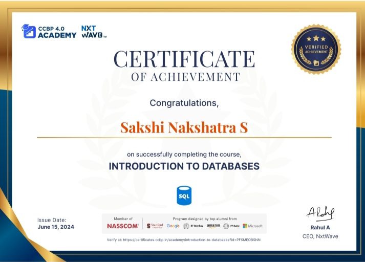 Sakshi Nakshatra on LinkedIn: #learningjourney #databasemanagement #sql ... Sakshi Nakshatra on LinkedIn: #learningjourney #databasemanagement #sql ...